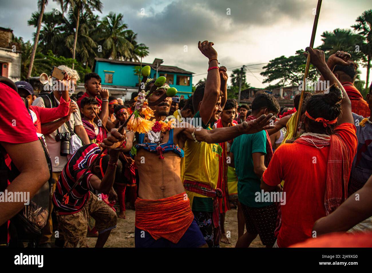 (4/12/2022) Charak Gajon festival is mostly celebrate in rural West ...