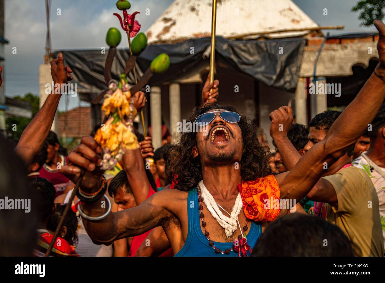 (4/12/2022) Charak Gajon festival is mostly celebrate in rural West ...