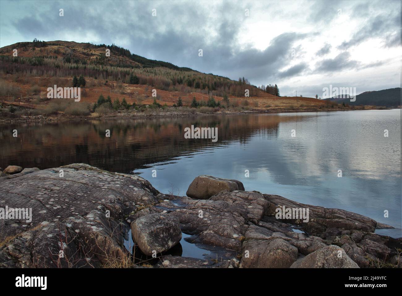 The black loch galloway forest park hi-res stock photography and images ...