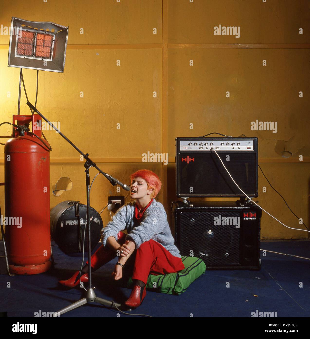 Toyah Wilcox in rehearsal room1980 Stock Photo - Alamy