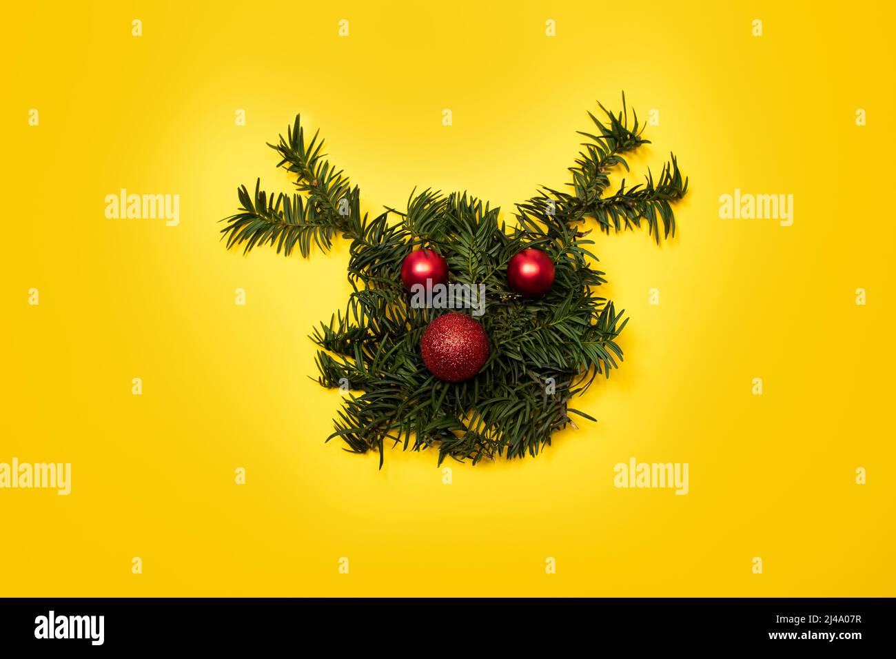 Christmas tree reindeer made hi-res stock photography and images - Alamy