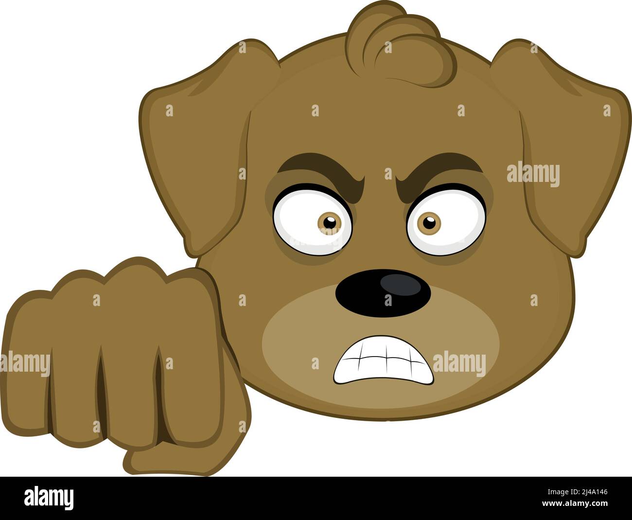 Snarling Dog Clipart For Kids