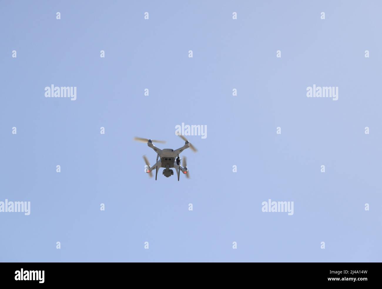 Drone for exploration and control of difficult access works Stock Photo ...
