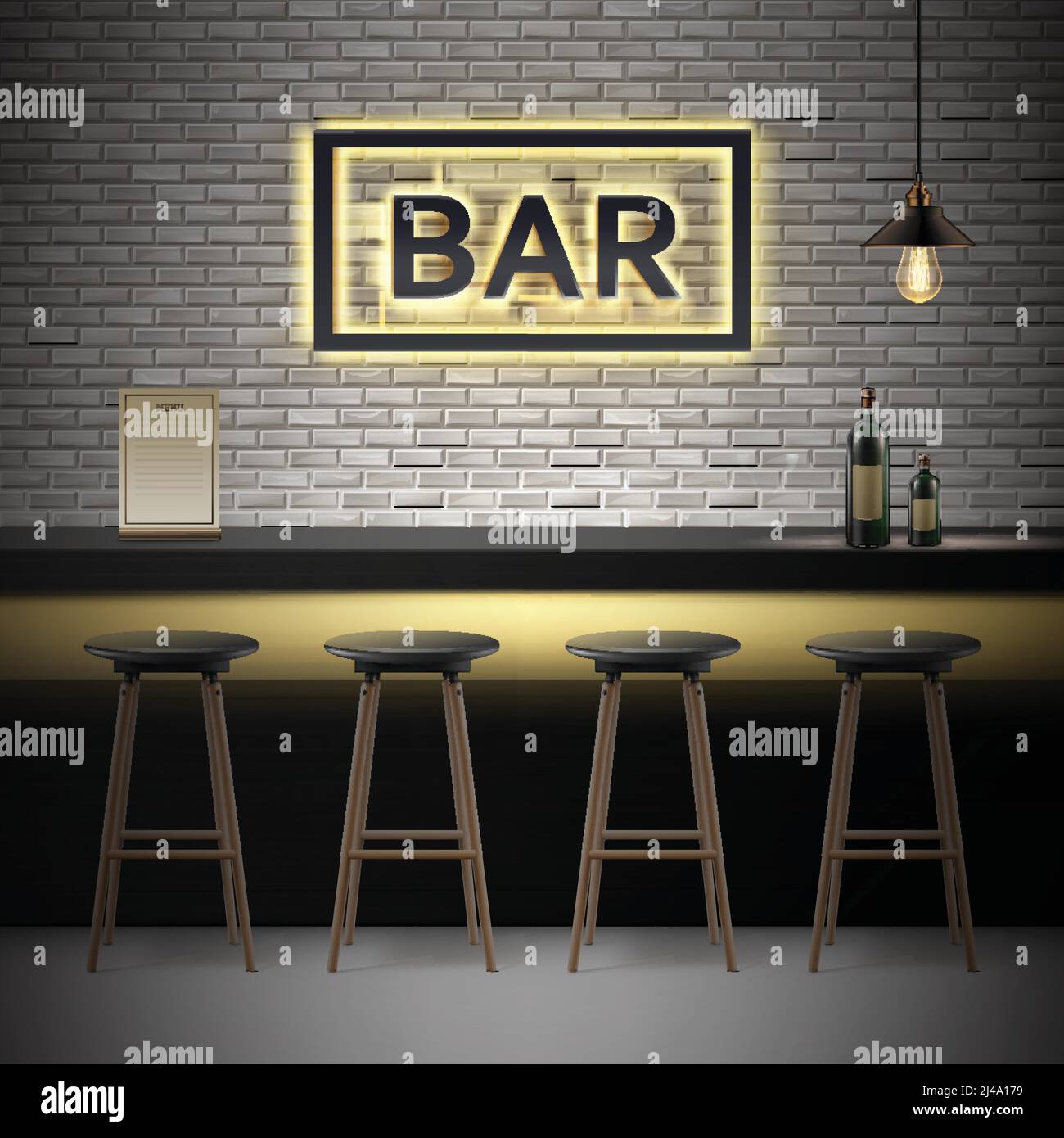 The bar walls Stock Vector Images - Alamy