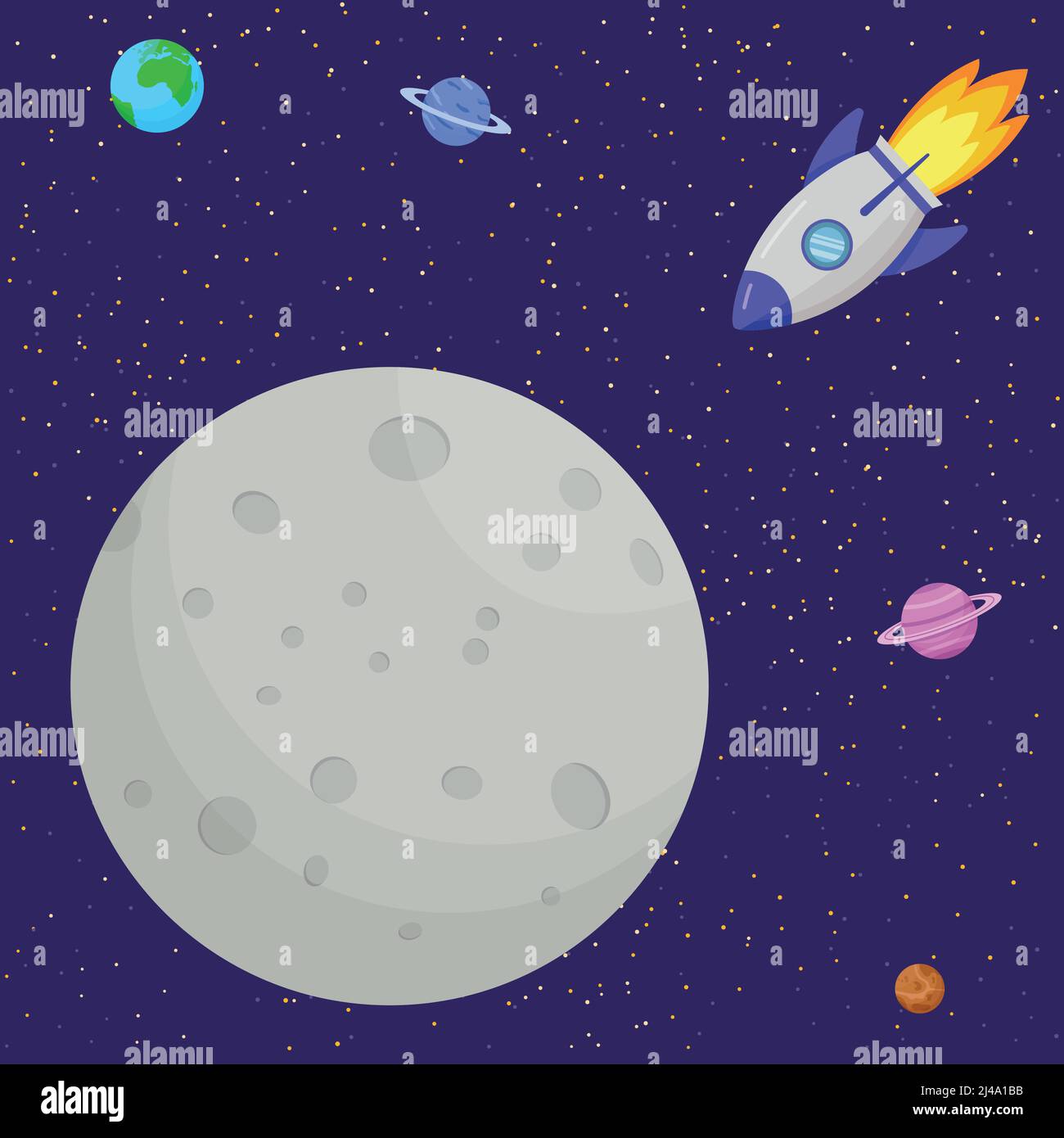 Moon solar system hi-res stock photography and images - Alamy