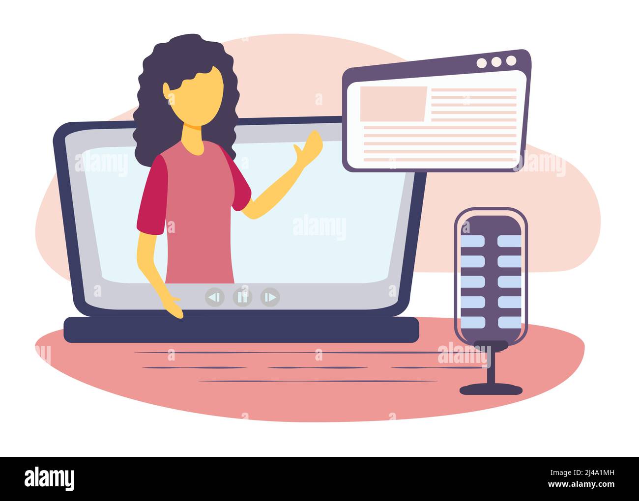 Talk show Stock Vector Images - Alamy