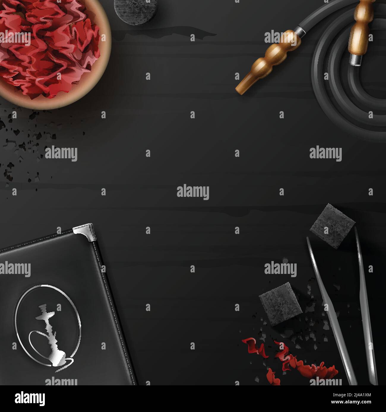 Wooden table heap fresh Stock Vector Images - Alamy