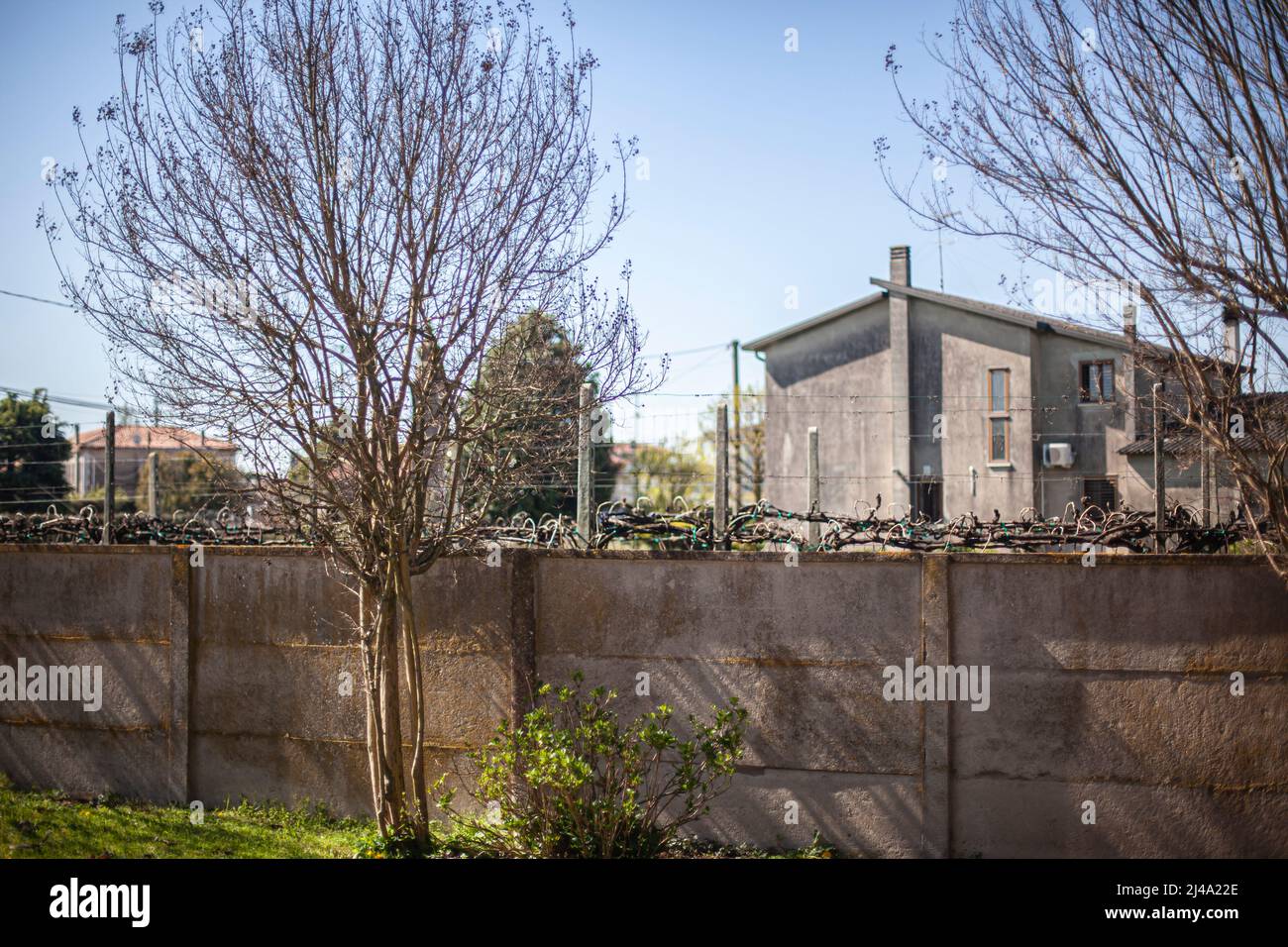 Small village countryside scene in spring Stock Photo - Alamy