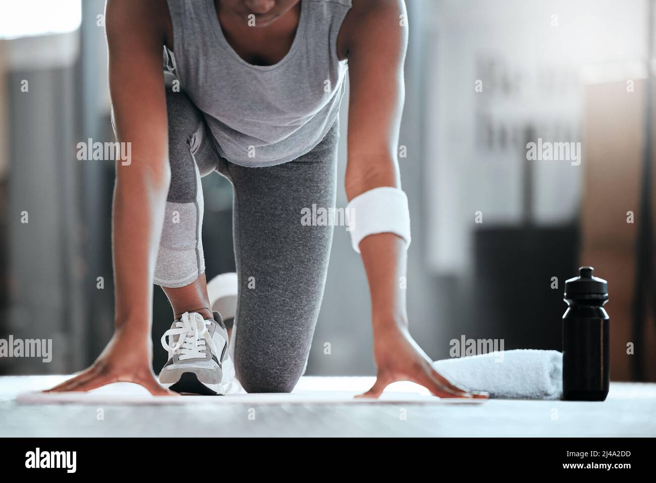 No weakness detected. Cropped shot of an unrecognizable woman getting ...