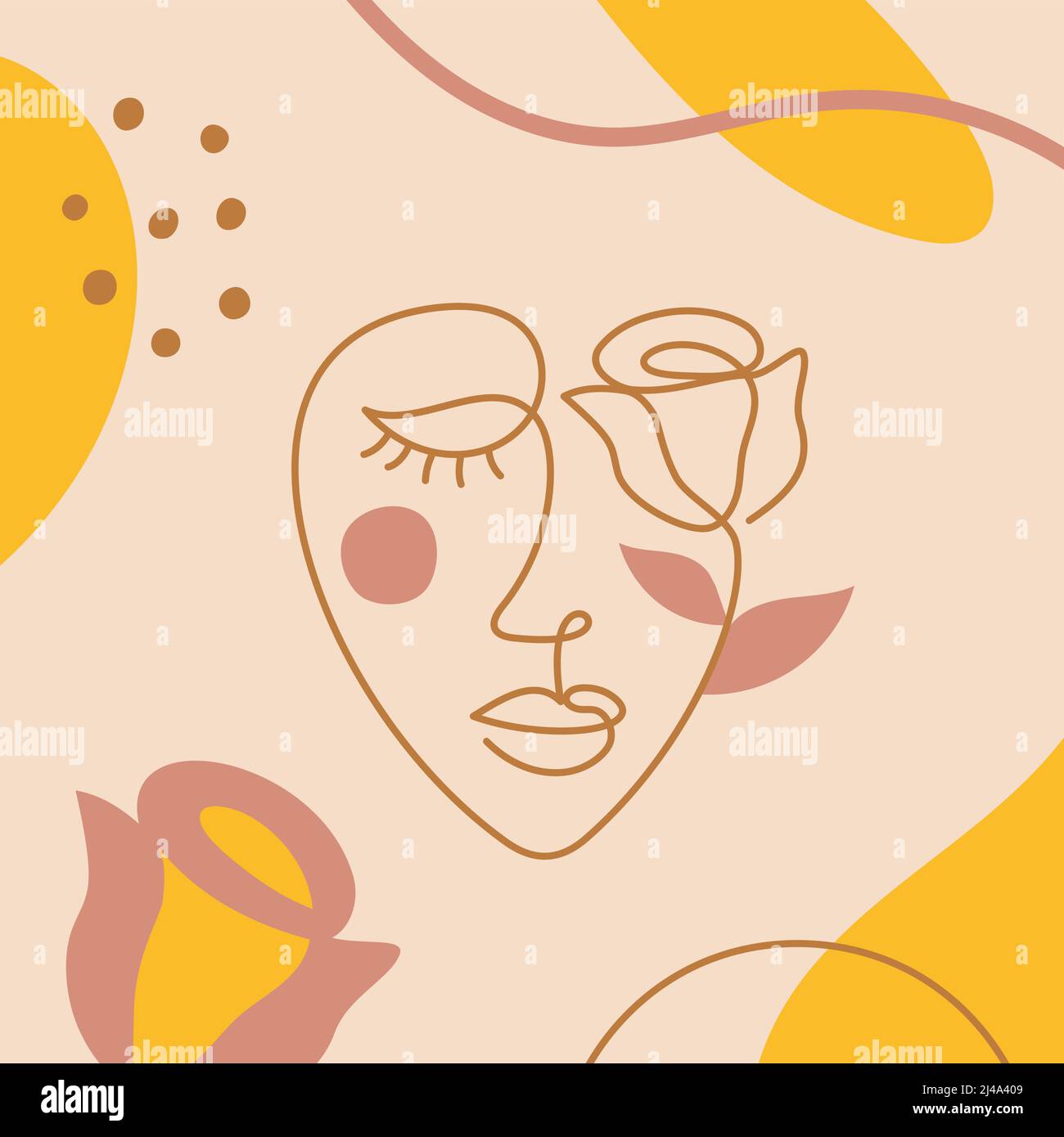 Hand woman in yellow Stock Vector Images - Alamy