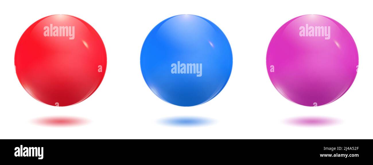Colorful bubbles against white background, illustration Stock Photo - Alamy