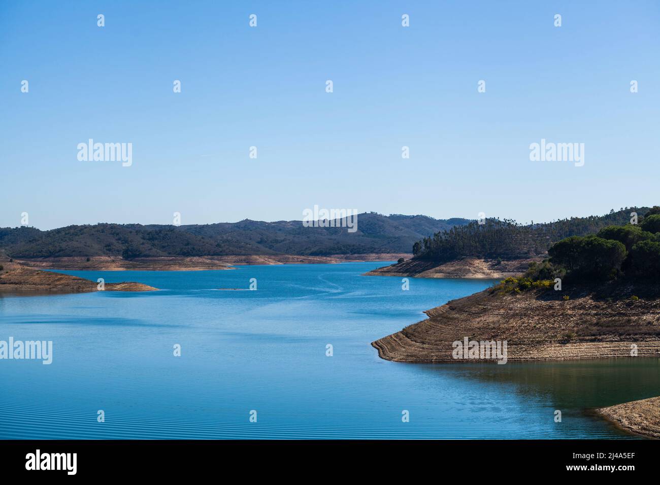landscape shot from the Santa Clara reservoir Stock Photo - Alamy