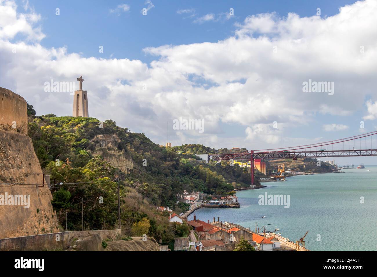 Almada, Portugal - November, 2021 : Jardim do Rio, the garden area with ...