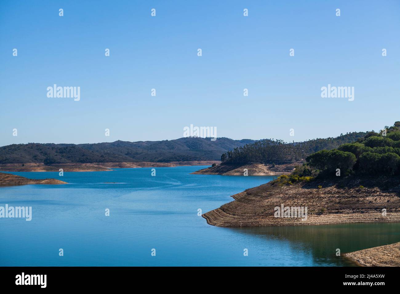 landscape shot from the Santa Clara reservoir Stock Photo - Alamy