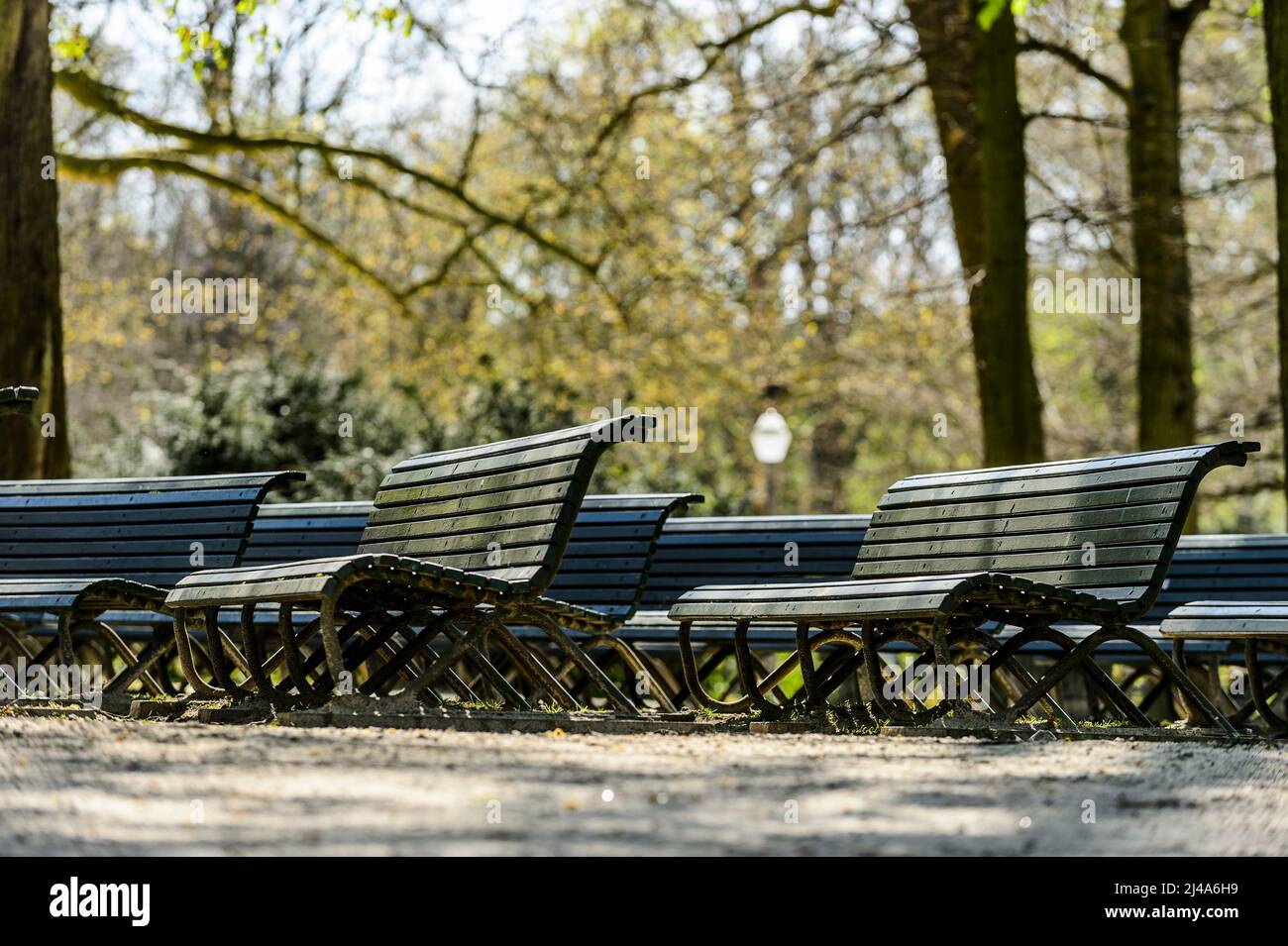 Bancs Publics dans le parc de Bruxelles | Public Benches in the Parc of ...
