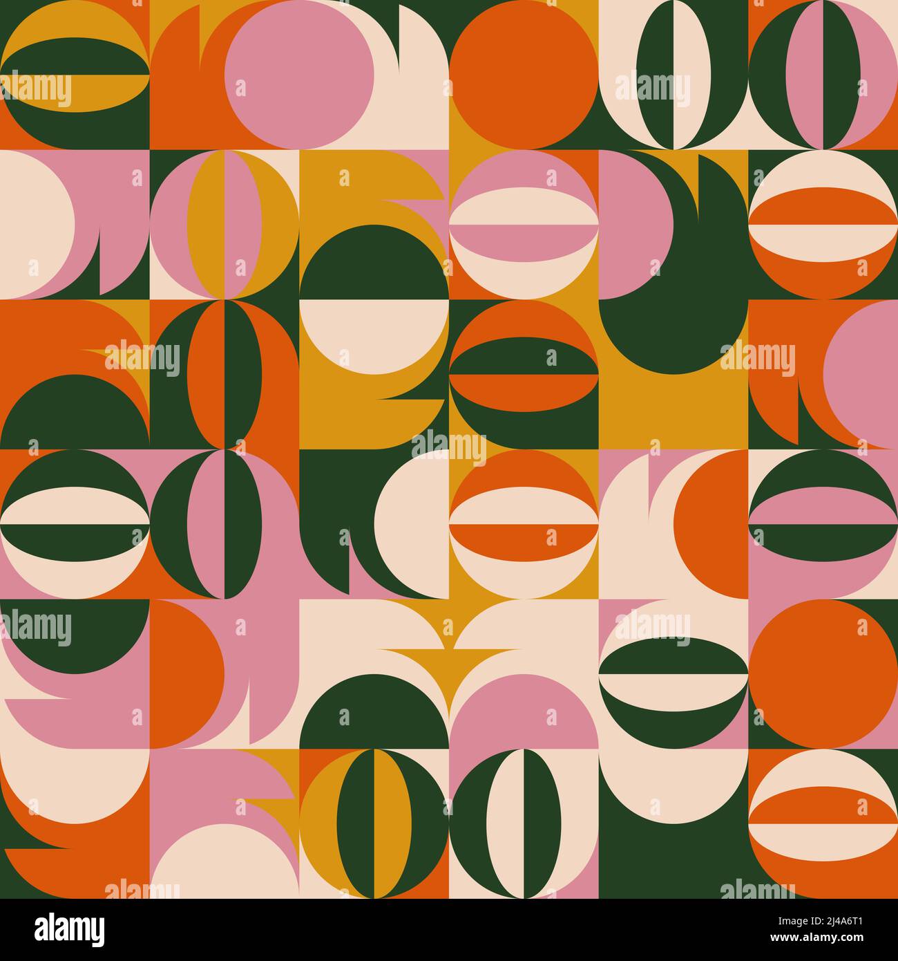 Bauhaus inspired abstract artwork made with vector design elements and ...