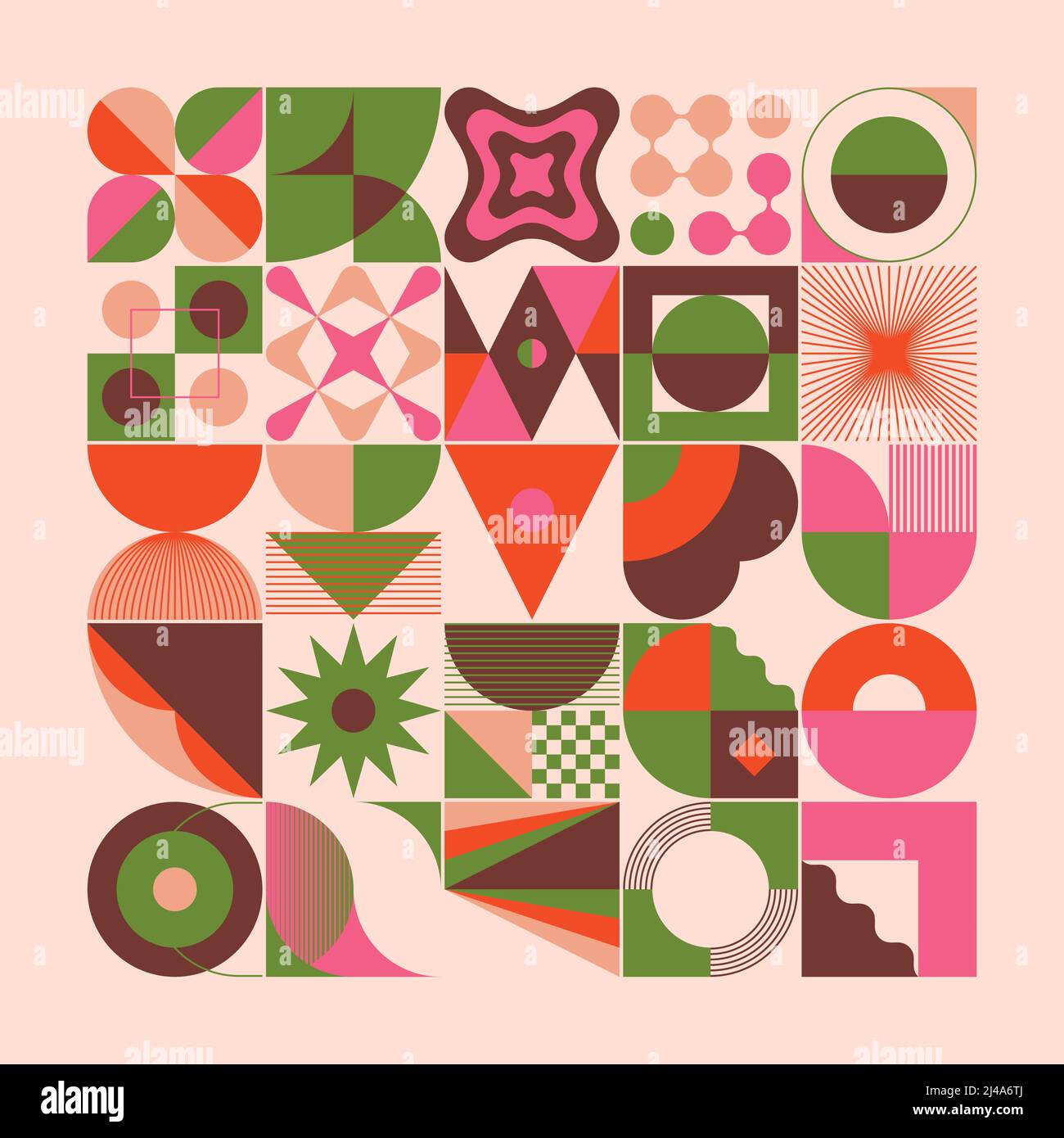 Mid Century Modern Graphic Design Elements