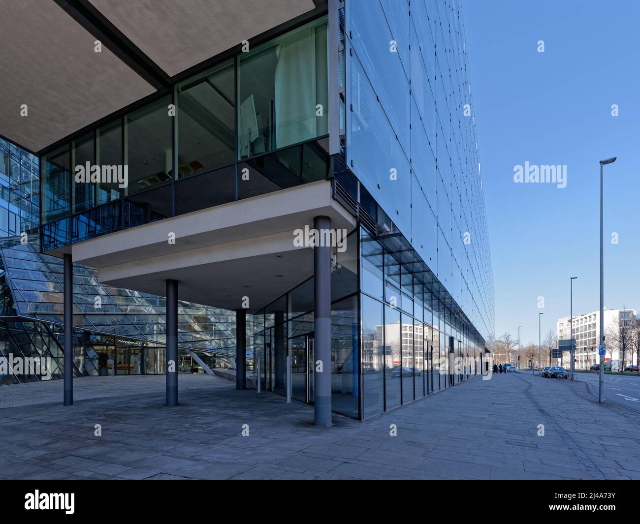 Details of a high-rise office building in Hanover, Germany Stock Photo ...
