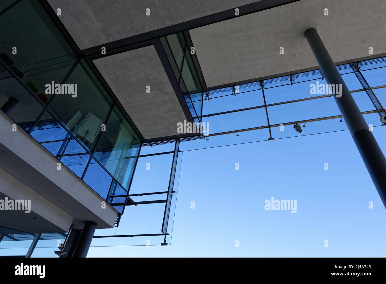 Details of a high-rise office building in Hanover, Germany Stock Photo ...