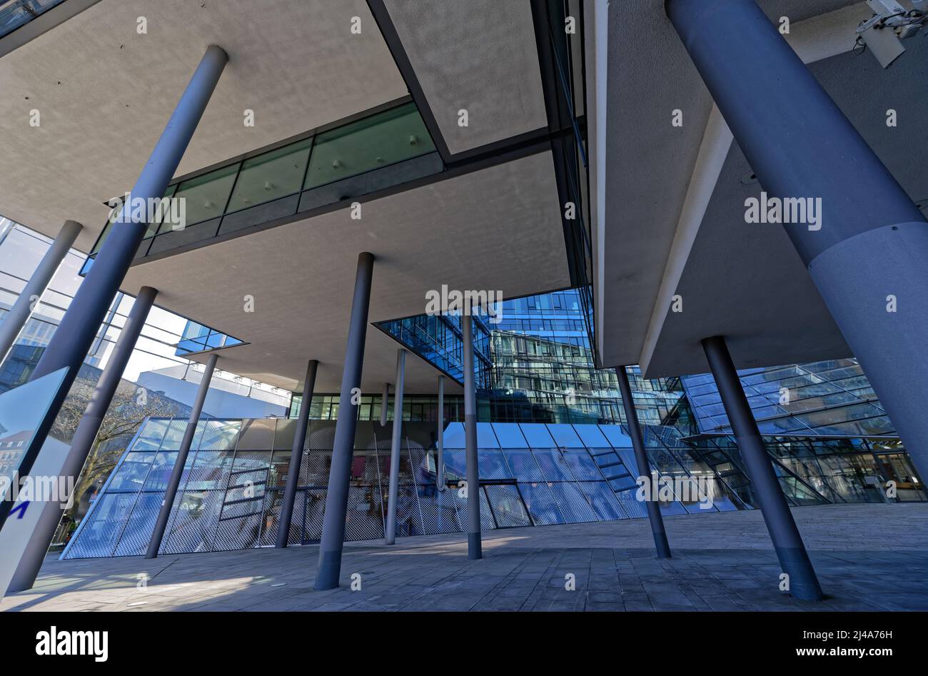 Details of a high-rise office building in Hanover, Germany Stock Photo ...
