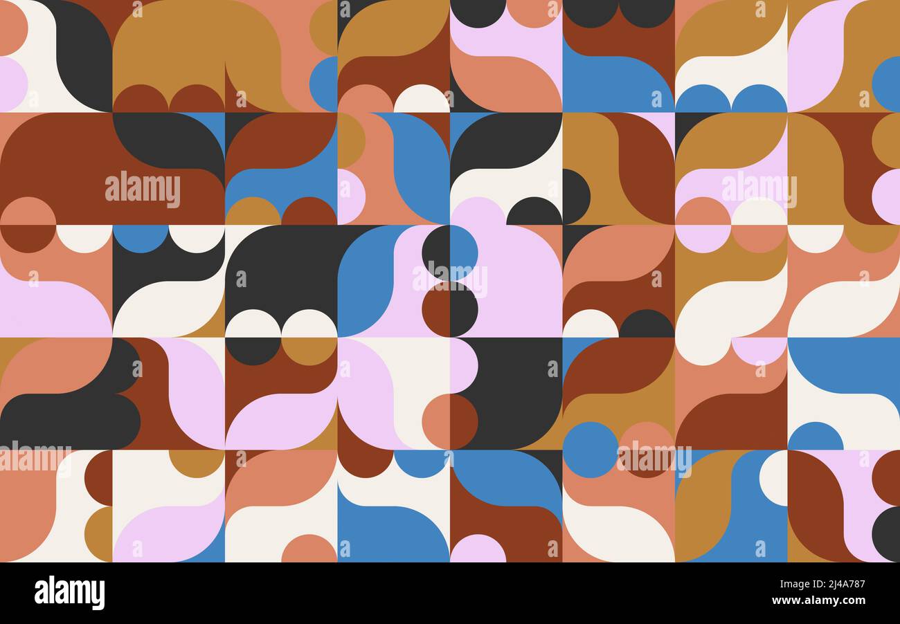 Abstract pattern graphics design inspired by postmodern aesthetics arts ...