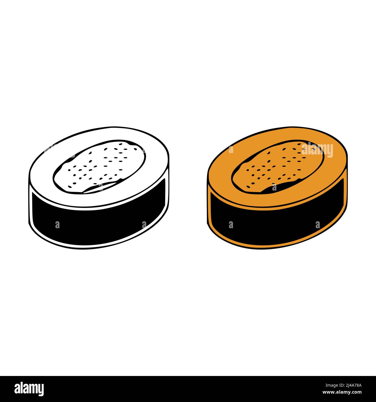 Isometric number 0 doodle vector illustration on white background ...