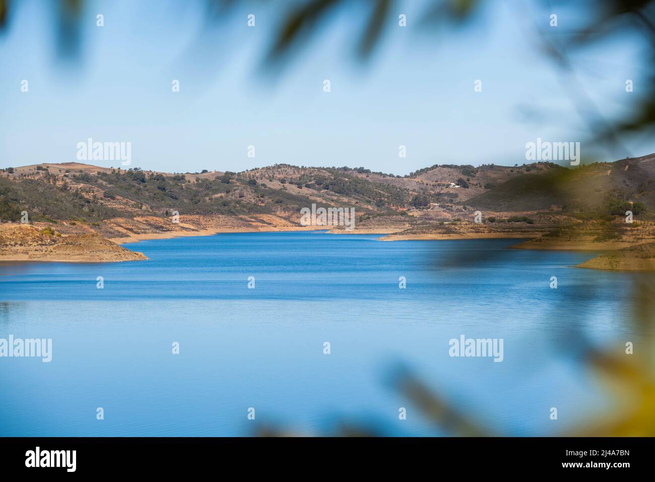 landscape shot from the Santa Clara reservoir Stock Photo - Alamy