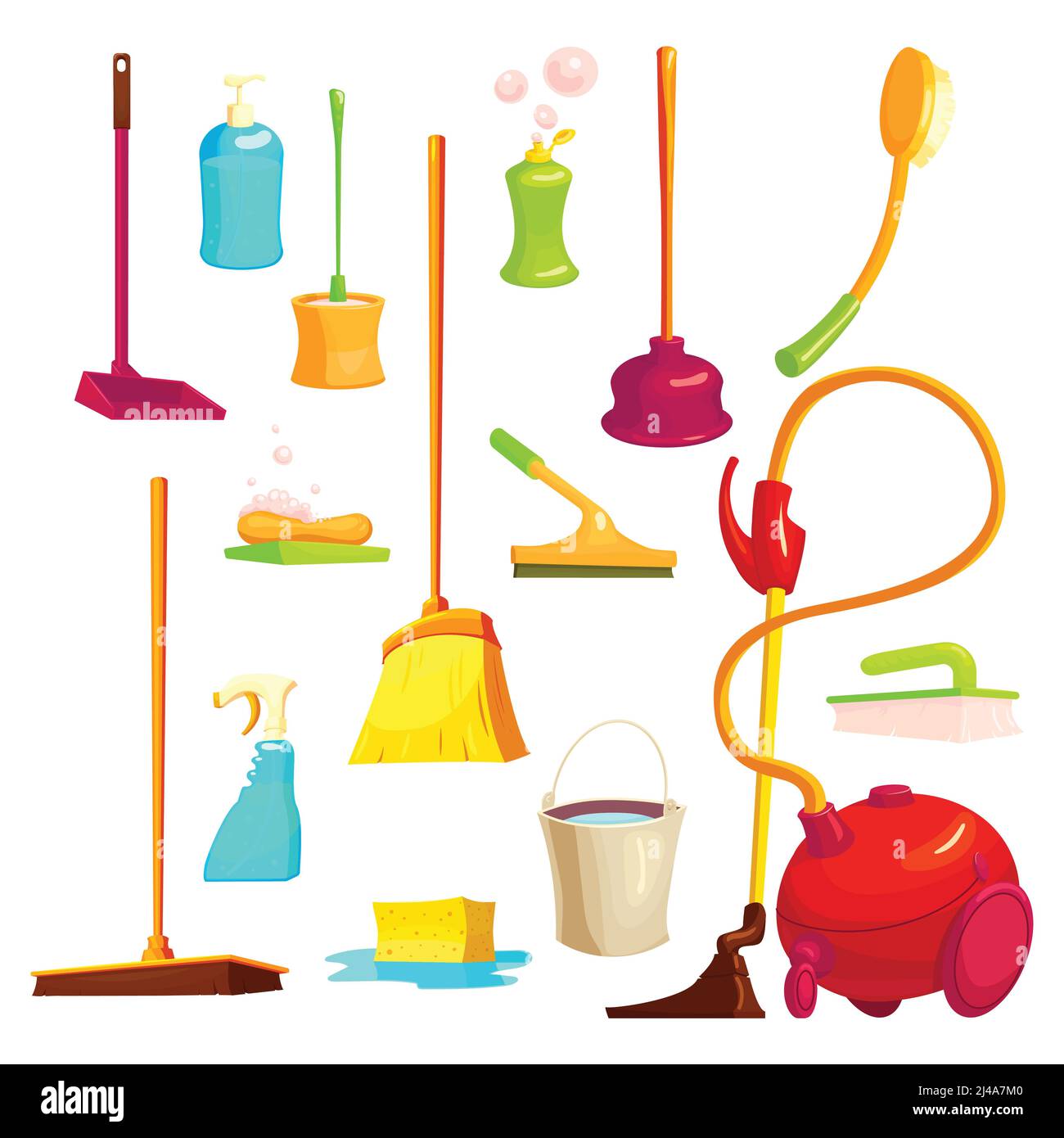 Cleaning Supplies Cartoon