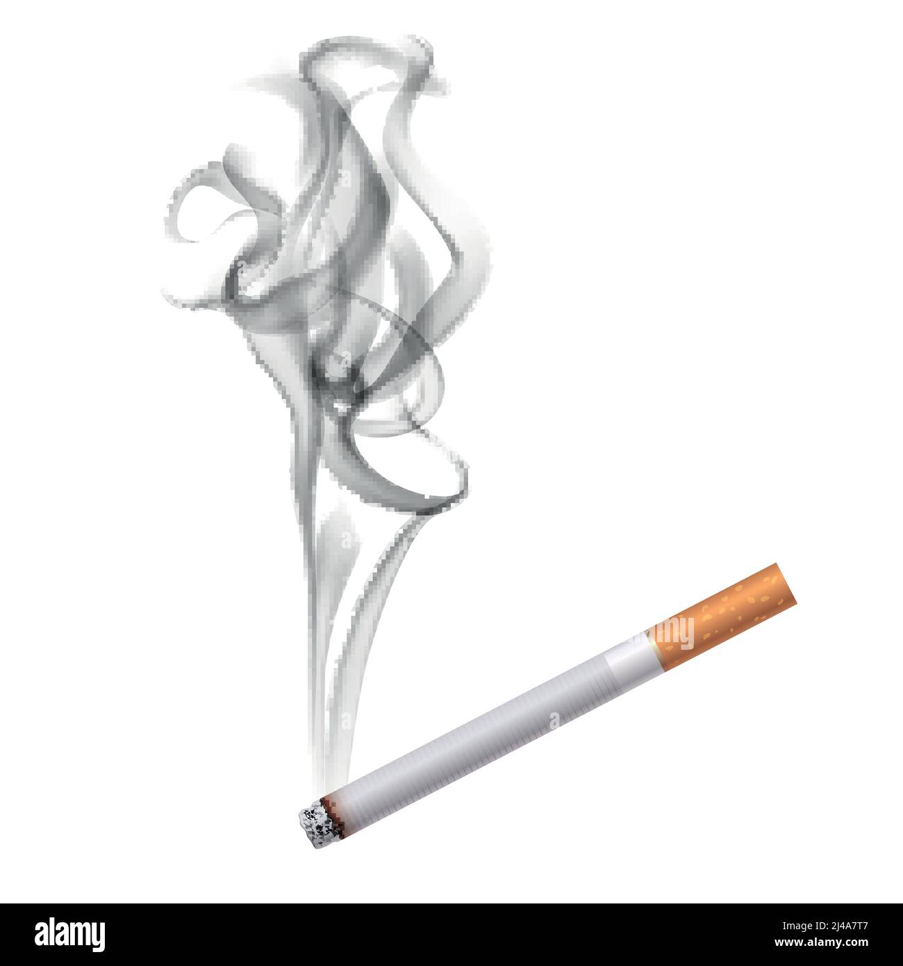 Realistic Cigarette Drawing Detailed Handdrawn Sketch Of A Woman