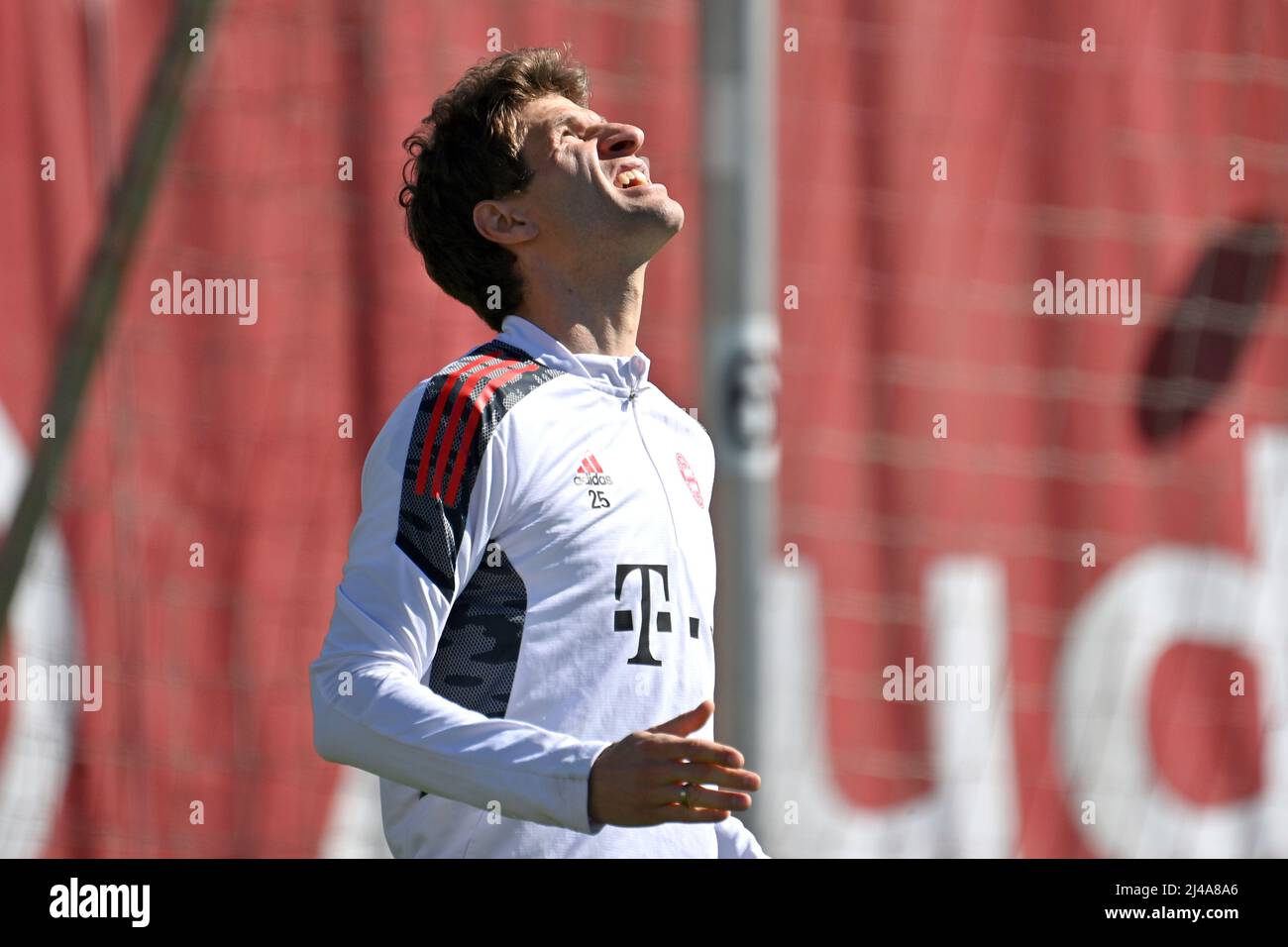 Thomas MUELLER (MULLER, FC Bayern Munich), FINAL TRAINING on April 11th ...