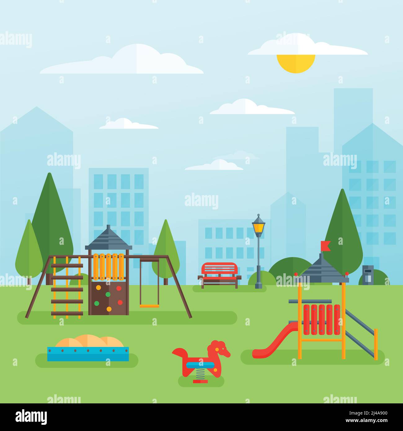 Cityscape slide Stock Vector Images - Alamy