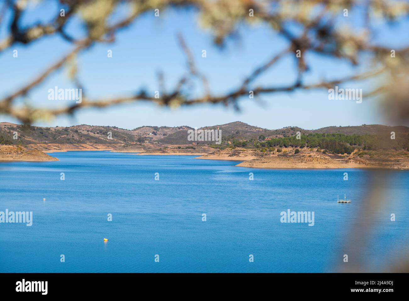 landscape shot from the Santa Clara reservoir Stock Photo - Alamy