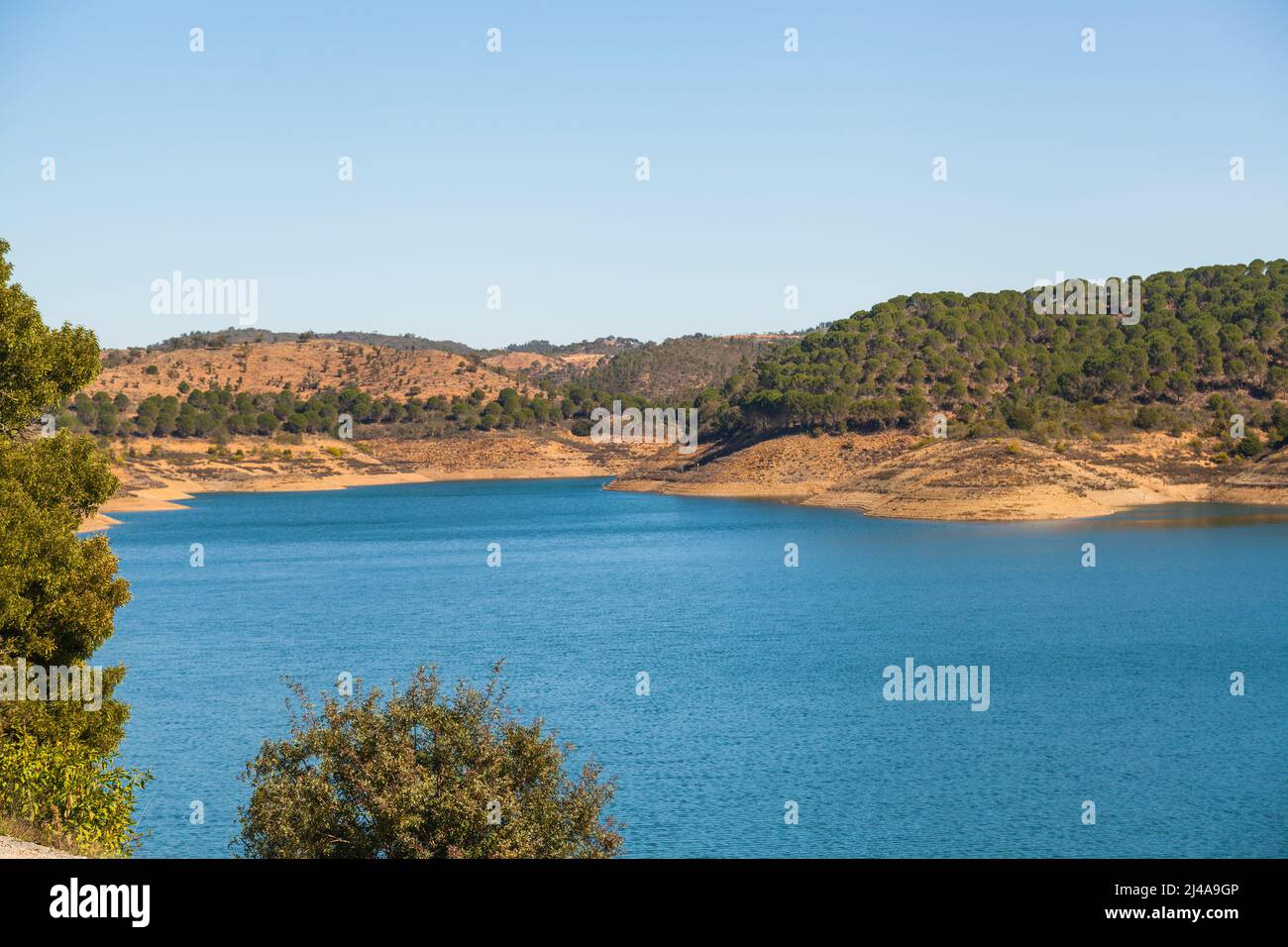 landscape shot from the Santa Clara reservoir Stock Photo - Alamy
