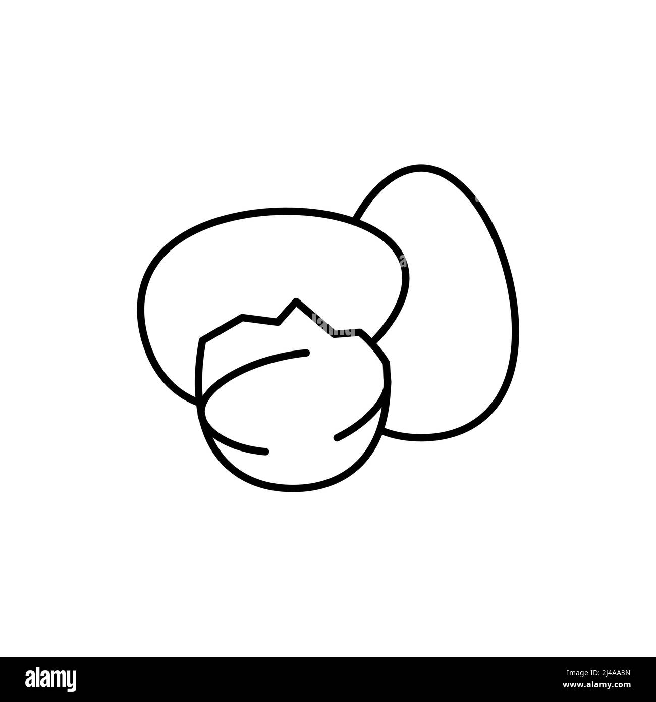 Chicken and eggs line drawing hi-res stock photography and images - Alamy