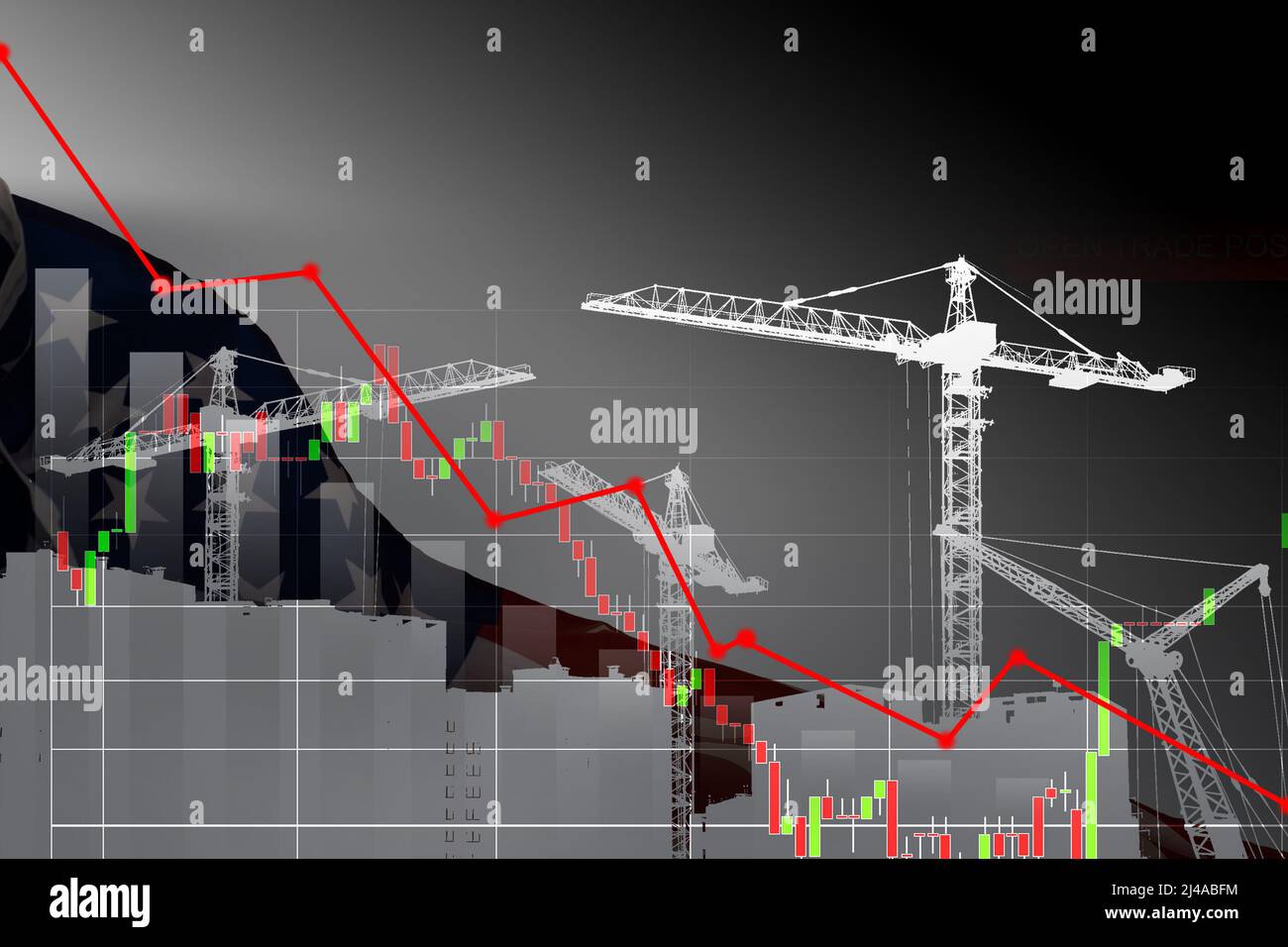 The Business Chart Visual Graphics Report Concept Stock Photo - Alamy