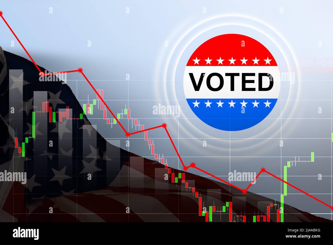 vote. graphs chart election usa Stock Photo - Alamy