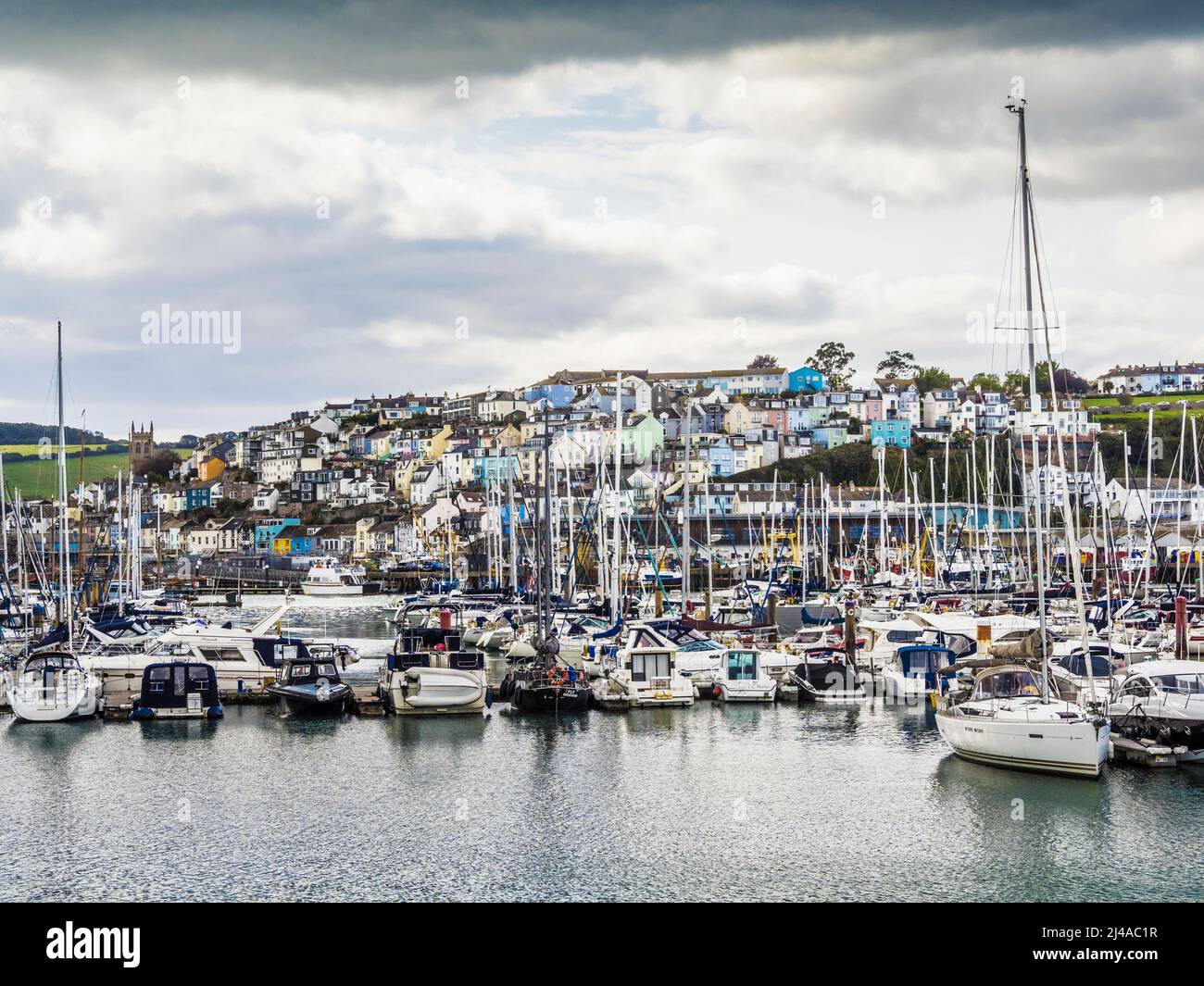 Brixham harbour and town in south Devon Stock Photo - Alamy Brixham harbour and town in south Devon Stock Photo - Alamy