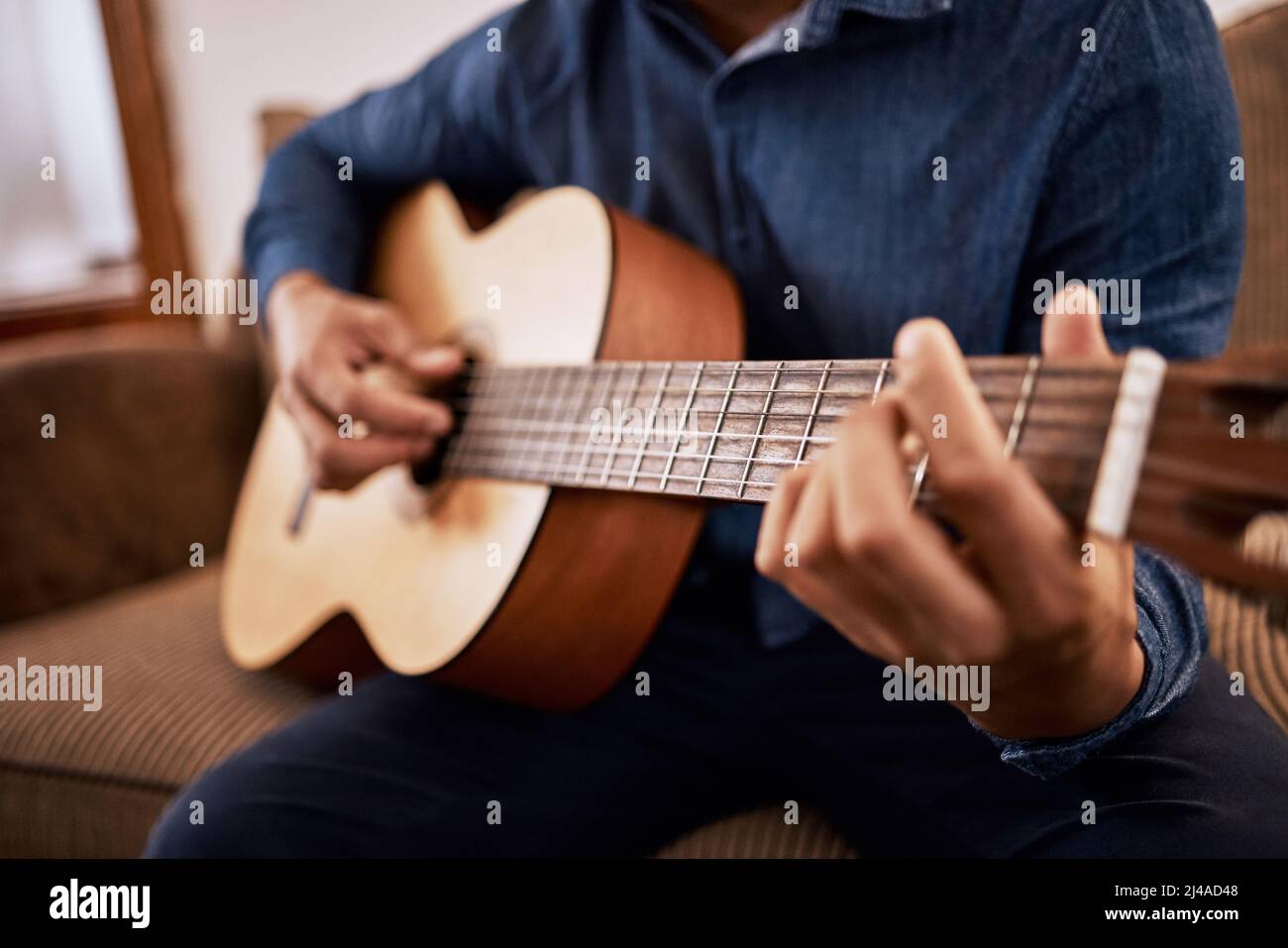 Practicing the guitar hi-res stock photography and images - Alamy
