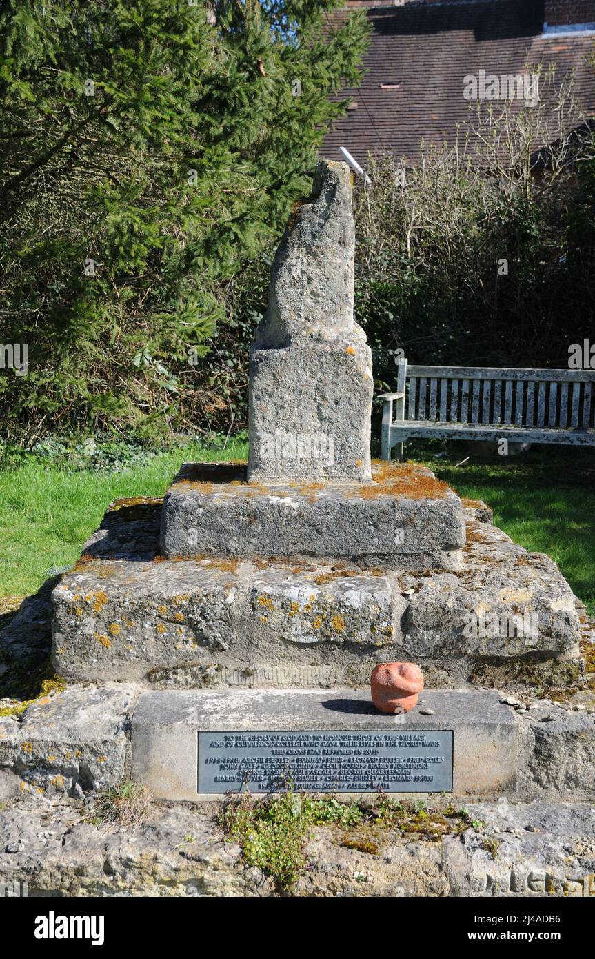 War Memorial, Cuddesdon, Oxfordshire Stock Photo - Alamy
