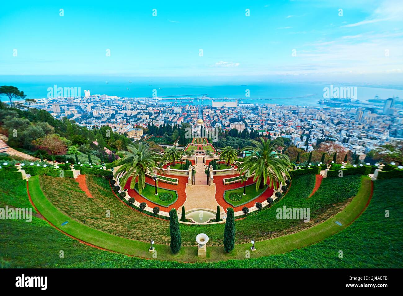 Baha'i Gardens, also the Terraces of the Baha'i Faith, the Hanging ...