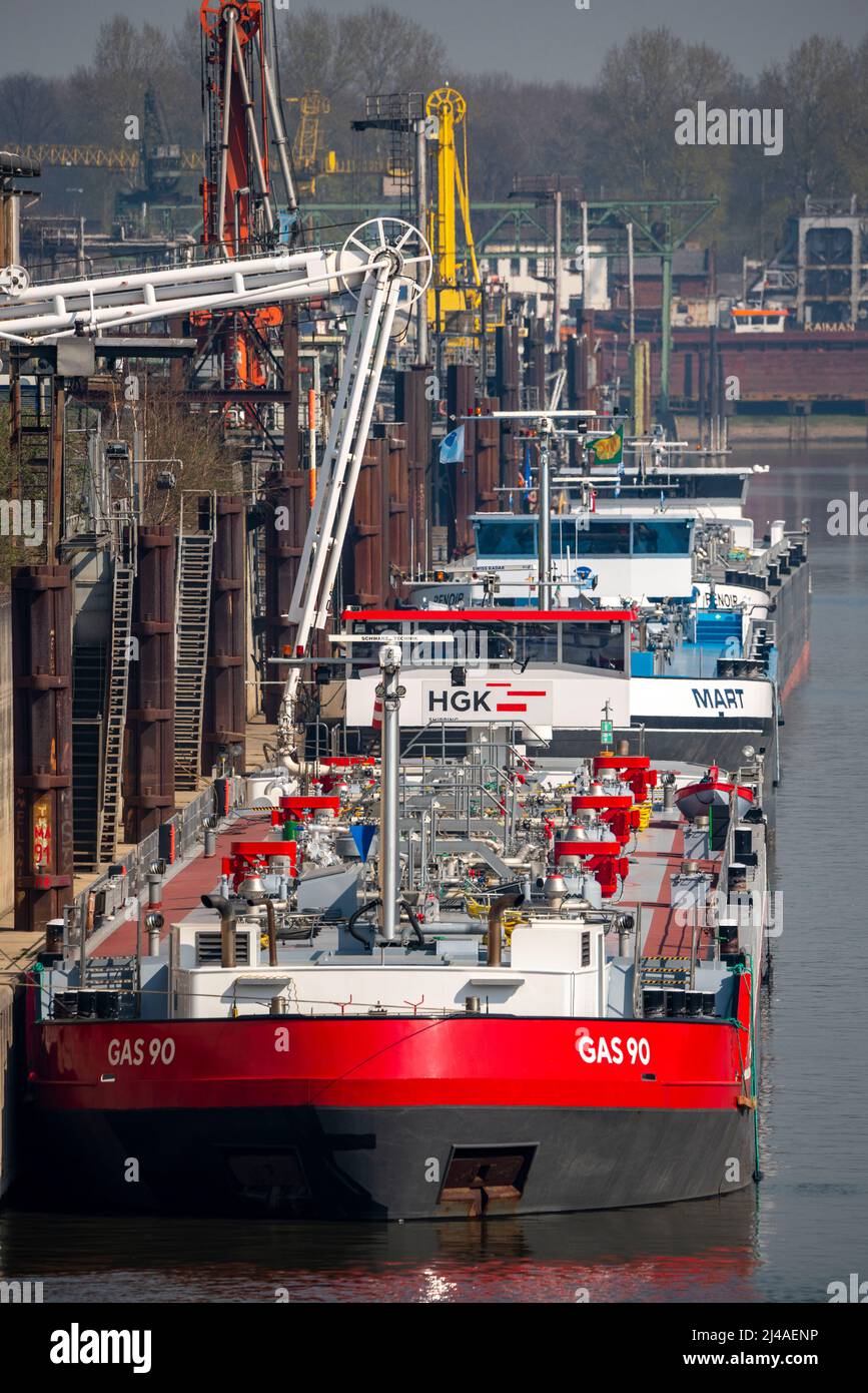 Duisport, Port of Ruhrort, Oil Island, TanQuid tank farm, for petroleum ...