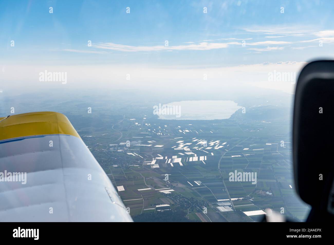 aerial view of Lake Morat/Murten Stock Photo - Alamy