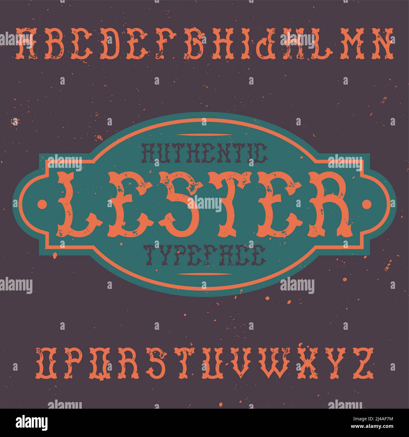 Vintage label font named Lester. Good to use in any creative labels ...