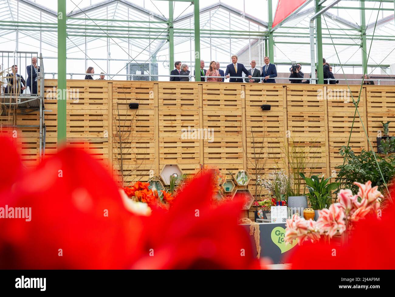 Almere, Niederlande. 13th Apr, 2022. King Willem-Alexander of The ...