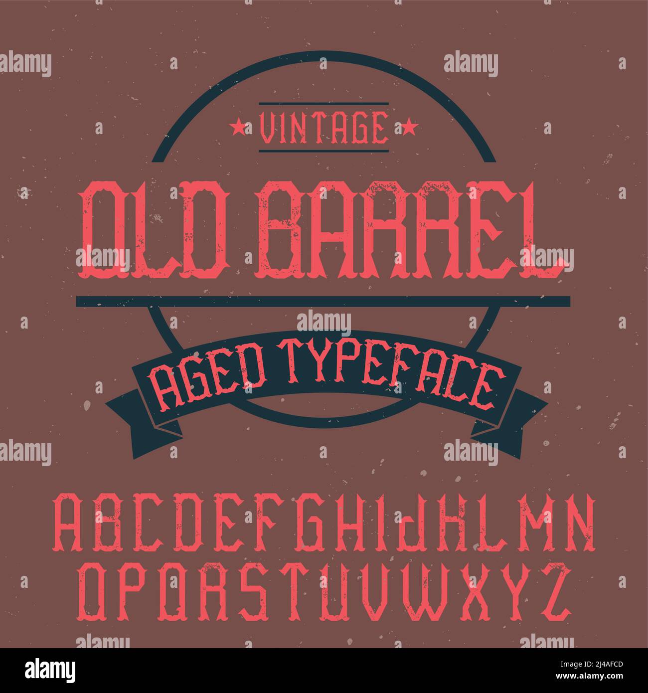 Vintage label font named Old Barrel. Good to use in any creative labels ...