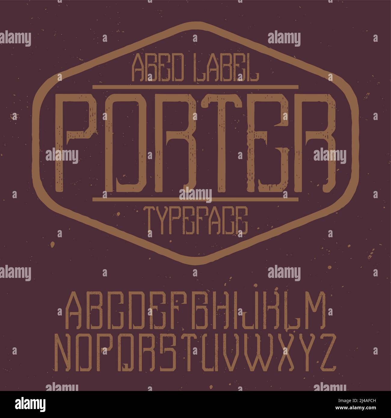 Vintage label font named Porter. Good to use in any creative labels ...