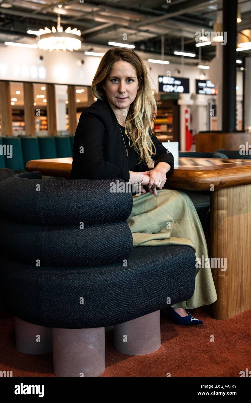 French designer Dorothee Meilichzon poses for a portrait at the new ...