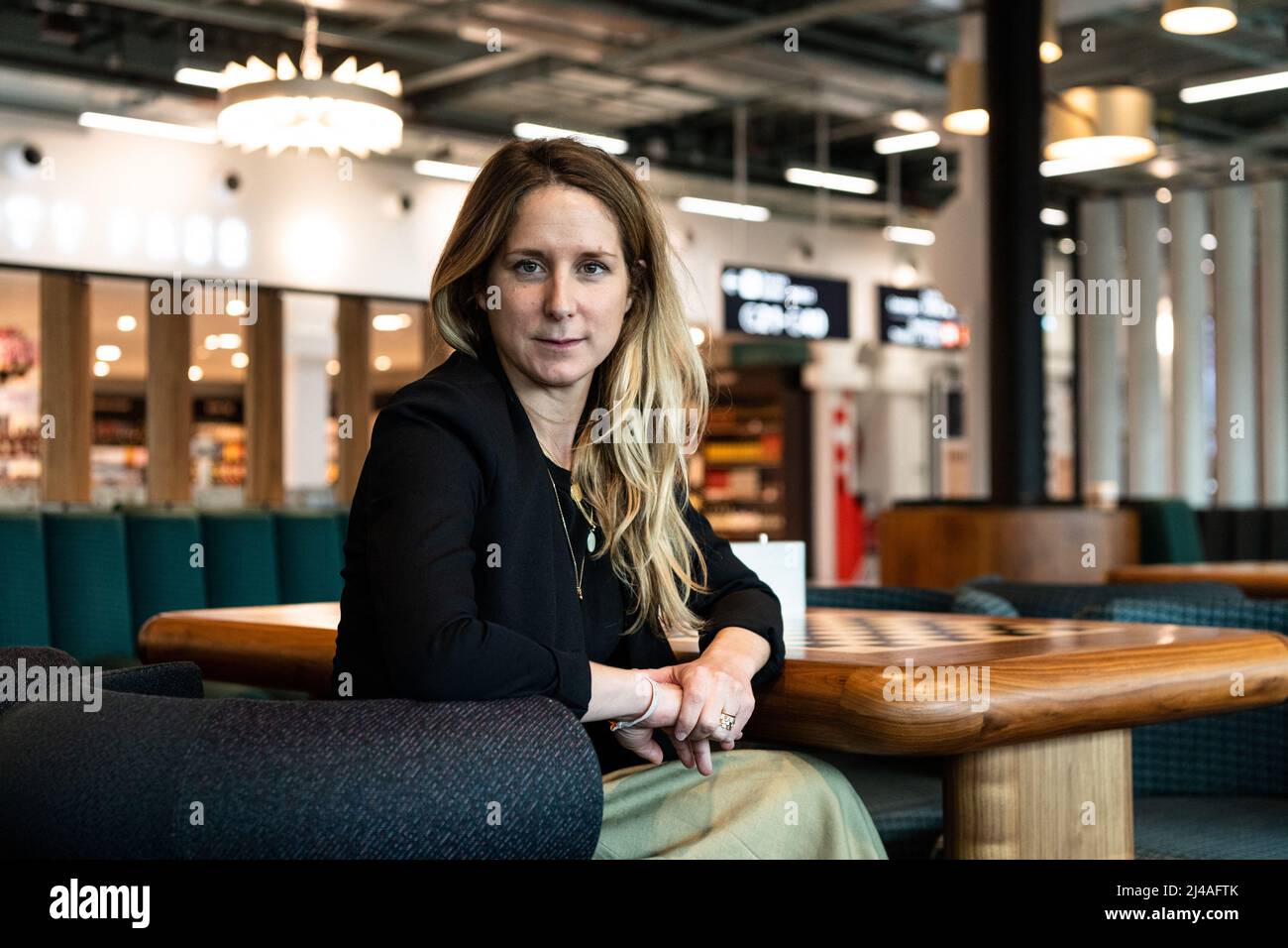 French designer Dorothee Meilichzon poses for a portrait at the new ...