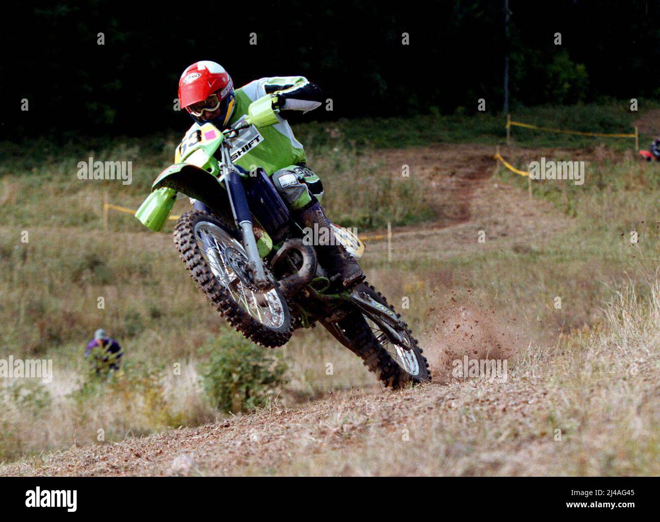 An enduro rider during an enduro race Stock Photo - Alamy