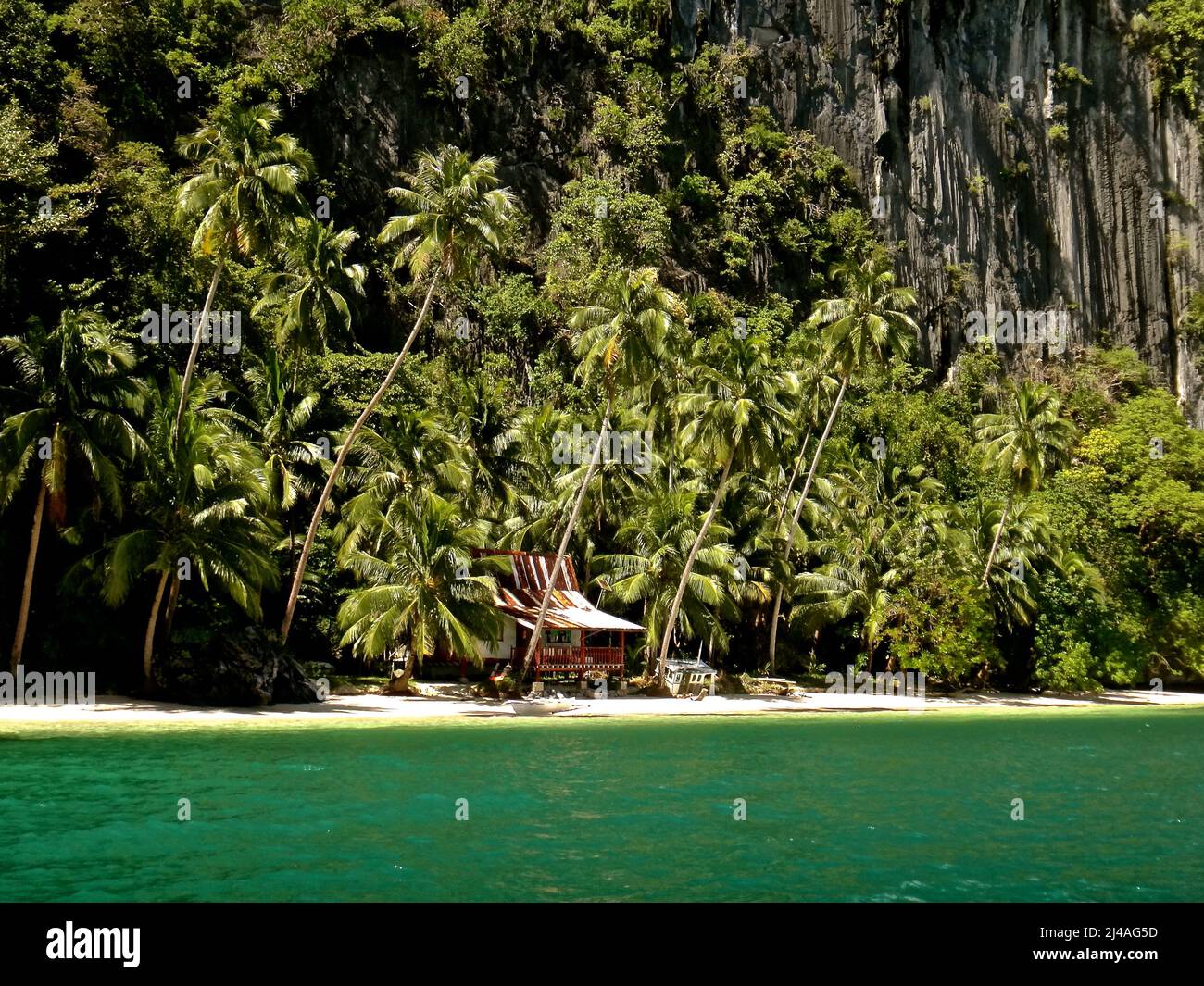 Tropical island sandy beach palawan hi-res stock photography and images ...